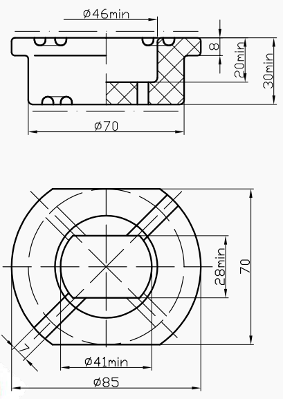 DIN Standard 1-630A Transformer Porcelain Bushing OEM Available