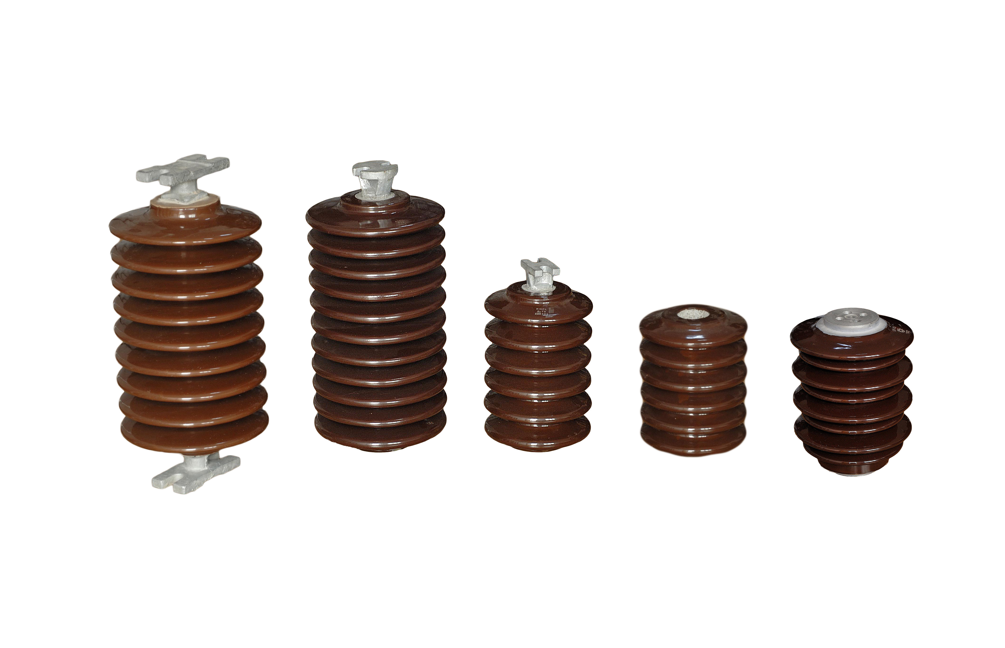 Brown 14.4kV A30-4 Porcelain Standoff Insulators