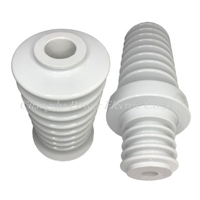 White Glazed 15kv Gas Insulated Bushing For Transformer